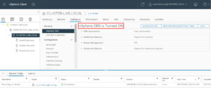 How to enable the vSphere DRS feature - DPC Virtual Tips