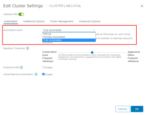 How to enable the vSphere DRS feature - DPC Virtual Tips
