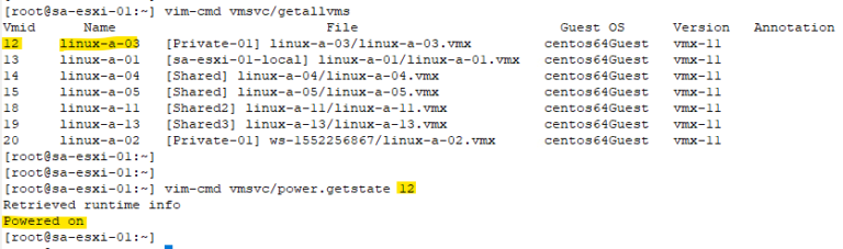 Using the vim-cmd Tool - DPC Virtual Tips