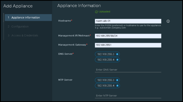 NSX Advanced Load Balancer Deployment Steps - DPC Virtual Tips