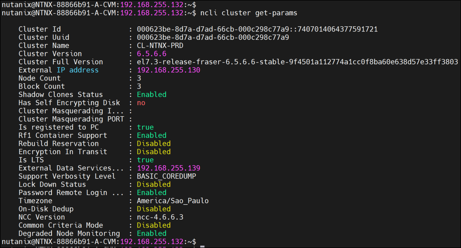 Nutanix Command Line Interface Ncli Overview Dpc Virtual Tips