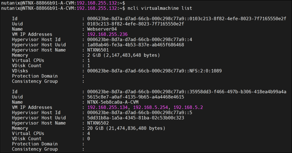 Nutanix Command Line Interface Ncli Overview Dpc Virtual Tips
