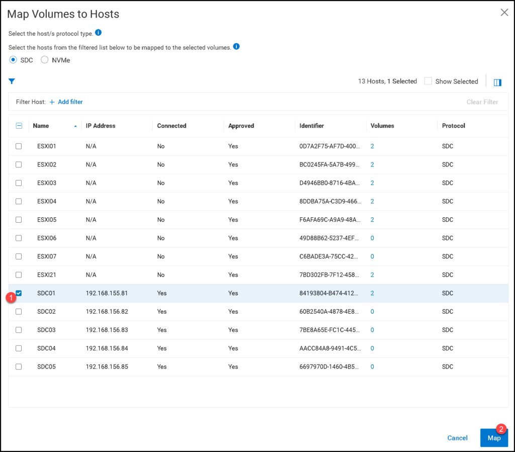 Adding and Mapping a new Volume to a Linux SDC - DPC Virtual Tips