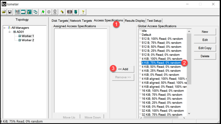 Using IOmeter on Windows - DPC Virtual Tips