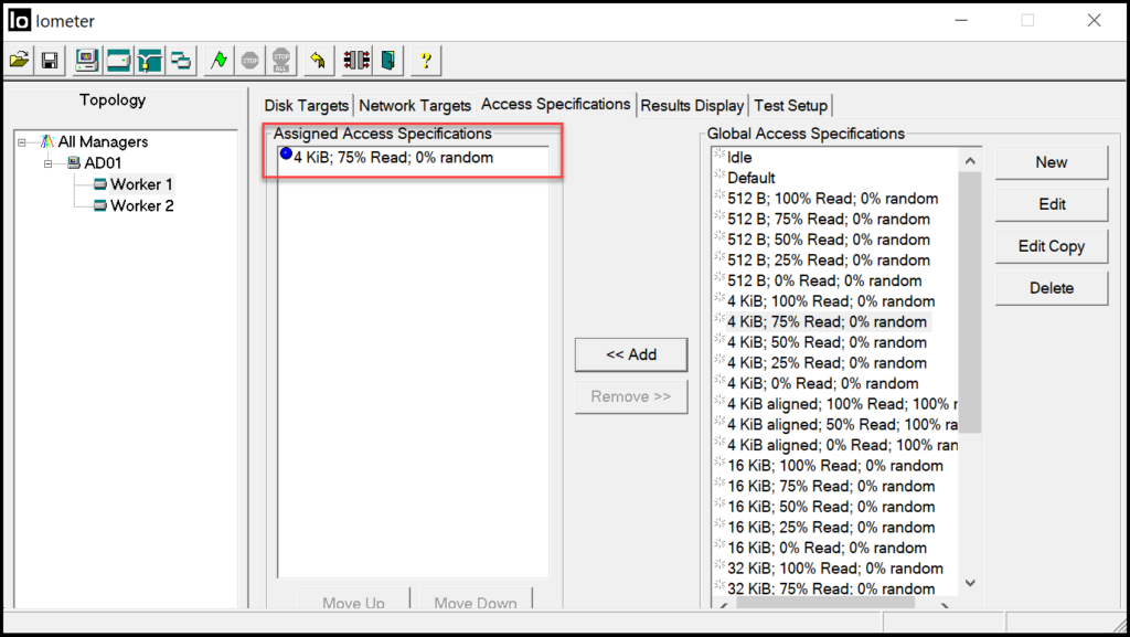 Using IOmeter on Windows - DPC Virtual Tips