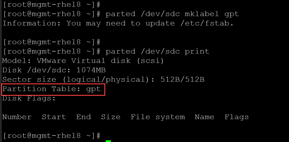 Master Boot Record (MBR) and GUID Partition Table (GPT) on RHEL 8 - DPC ...