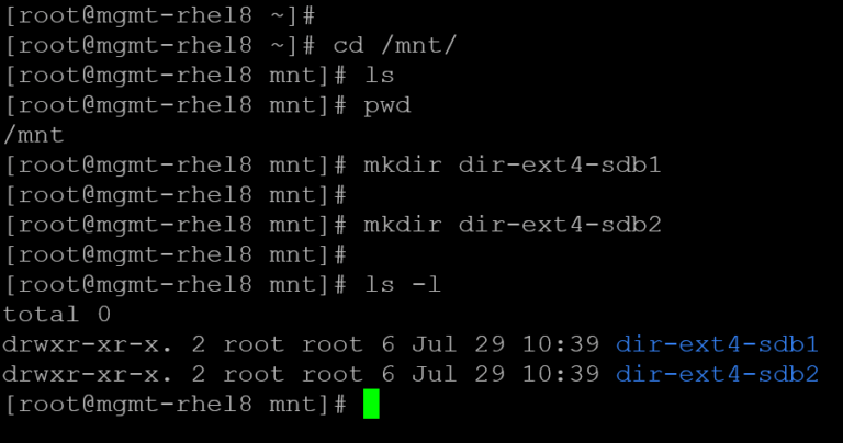 Creating Disk Partitions and Filesystems on RHEL 8 - DPC Virtual Tips