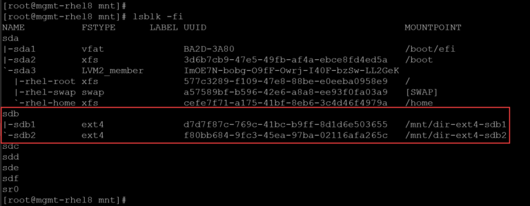 Creating Disk Partitions And Filesystems On Rhel 8 Dpc Virtual Tips