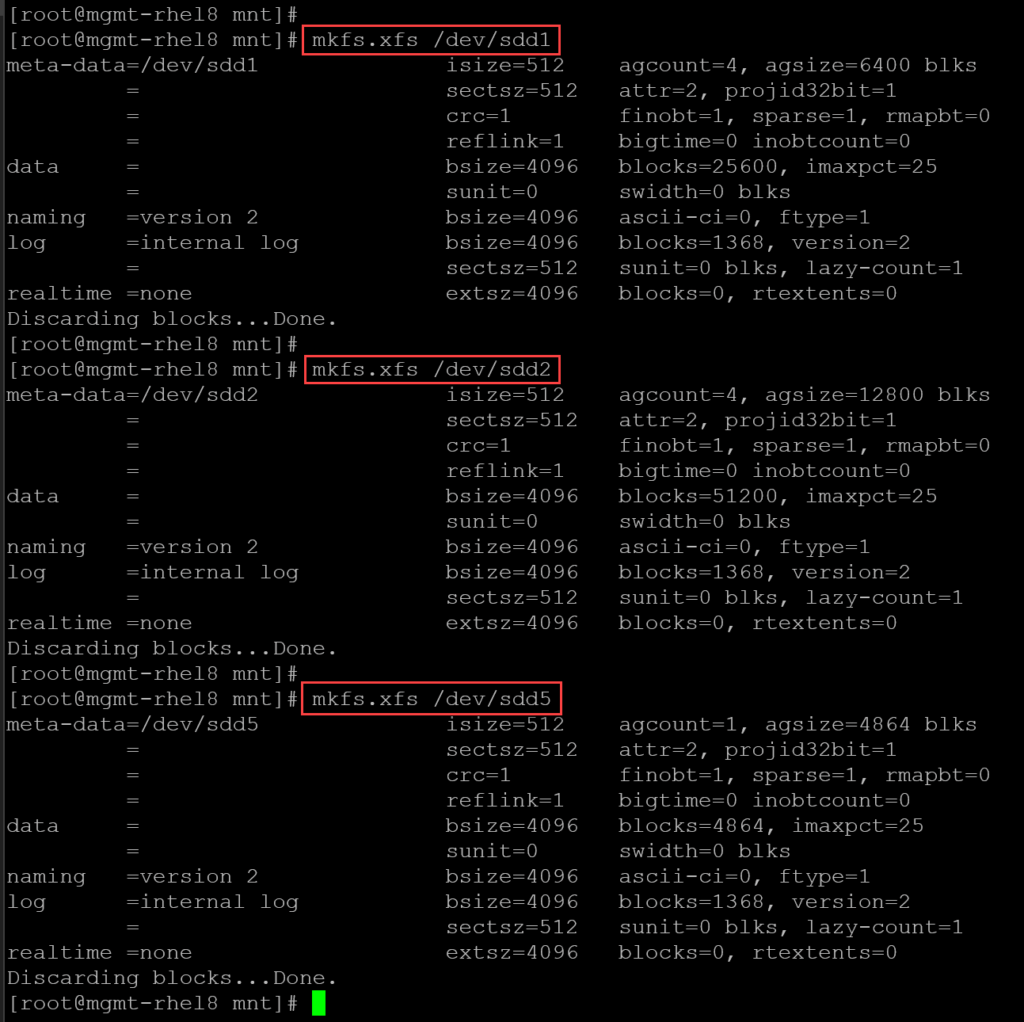 Creating Disk Partitions and Filesystems on RHEL 8 - DPC Virtual Tips