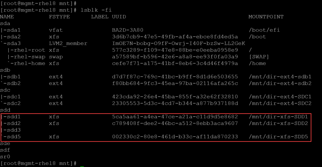 Creating Disk Partitions and Filesystems on RHEL 8 - DPC Virtual Tips