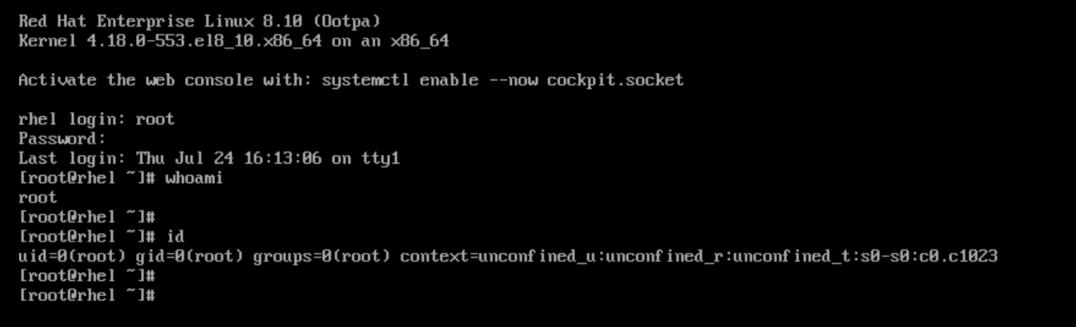 Resetting the root password on RHEL 8 - DPC Virtual Tips