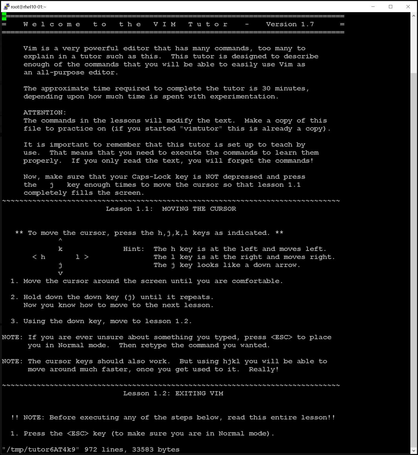 Edit Text Files from the Command Line on RHEL - DPC Virtual Tips